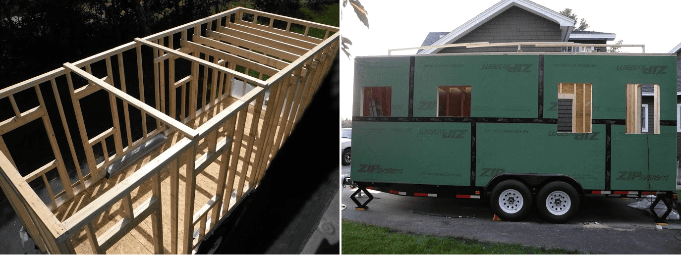 Main Floor Framing and Sheathing of the Tiny House - TinyHome.io